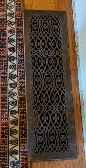 Custom size Handmade Solid Cast Bronze Air Return Grate Cover ...